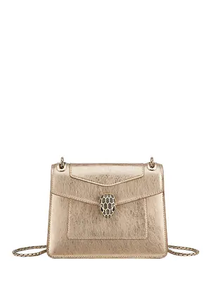 BVLGARI Serpenti Forever Small Shoulder Bag - Light Gold