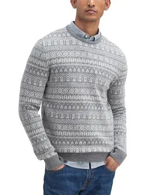 Barbour Stonebeck Crewneck Sweater - Grey Marl