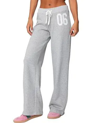 EDIKTED 06 Sweatpants - Gray Melange