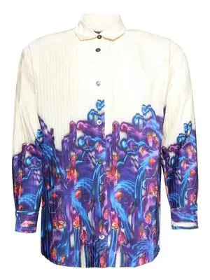 CASELLA MEYER Pleated Desert Shirt - Blue
