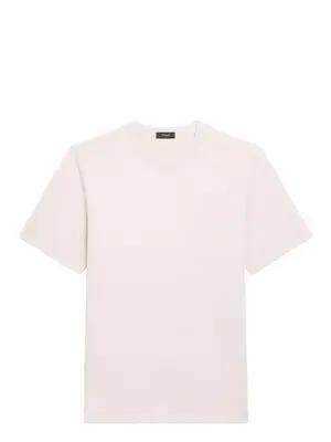 Theory Delroy Cotton-blend T-shirt - Silver Stone