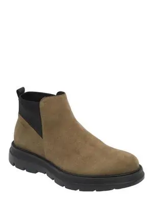 STUART WEITZMAN Aiden Chelsea Boot - Taupe/ Black