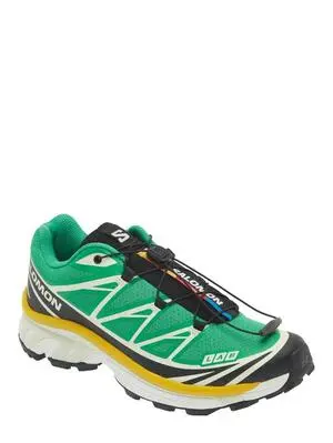 SALOMON Gender Inclusive Xt-6 Sneaker - Bright Green/black/sulphur