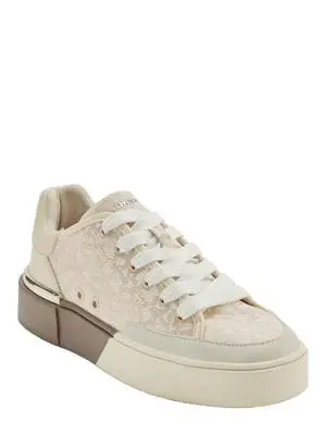 Dkny Bradley Platform Sneakers - Hemp/ White