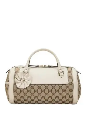 Gucci Original Gg Canvas Trophy Handbag - White