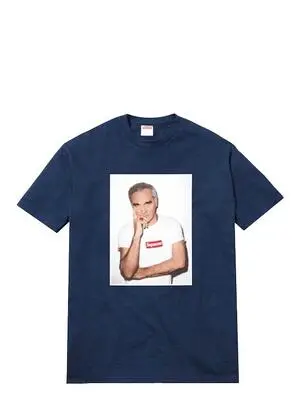 Supreme Morrissey Tee Shirt - Navy Blue