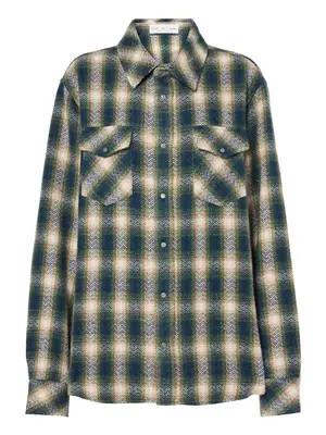 GOD'S TRUE CASHMERE Tartan Cashmere Shirt - Multicoloured