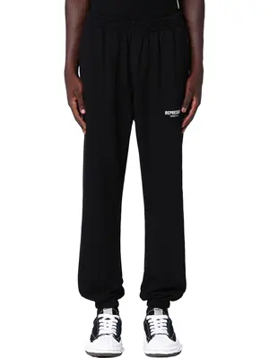 REPRESENT Black Cotton Jogging Trousers