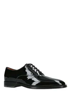 TOD'S Francesina Patent-leather Derby Shoes - Black