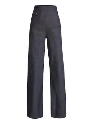 JENDUE Chaby Wide-leg Pants - Deep Blue