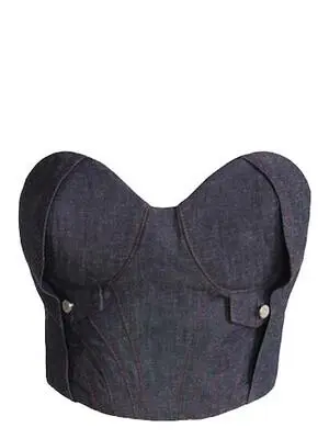 JENDUE Jendue Chaby Strapless Corset Deep Blue