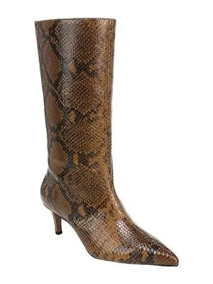 Franco Sarto Amari Boots - Taupe Python