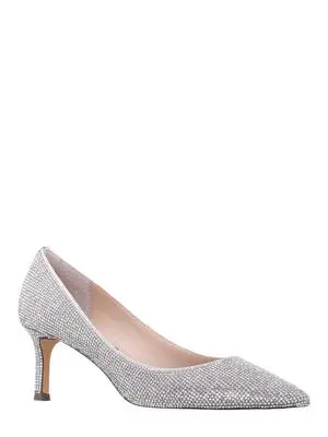 Nina Nina Pointed Toe Pump True Silver