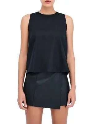 MARCELLA Mckinley Sleeveless Top - Black
