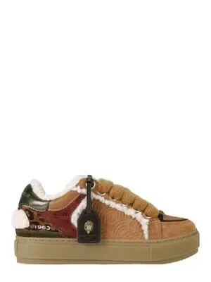 Kurt Geiger Southbank Tag Platform Sneaker - Open Brown