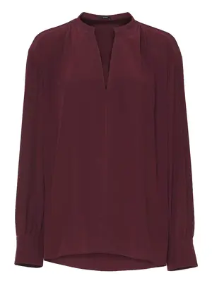 JOSEPH Blondel Silk Blouse - Red