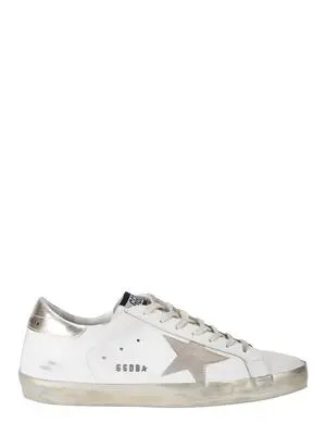 GOLDEN GOOSE Super-Star Leather Sneakers Gold
