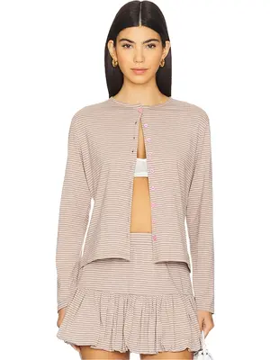 TYLER MCGILLIVARY Polly Cardigan - Grey Multi
