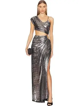 ET OCHS Shiloh Gown - Metallic Silver