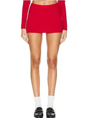 Frankies Bikinis Marialla Cloud Knit Skort - Red