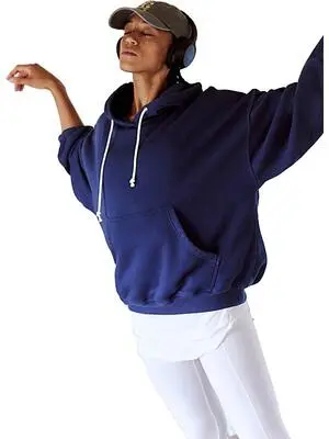 Free People Slouchy Fit Hoodie Black Grape