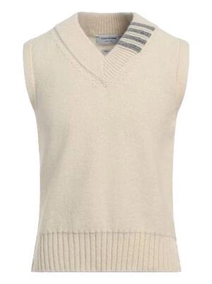 Thom Browne Sleeveless V-neck Sweater - Ivory