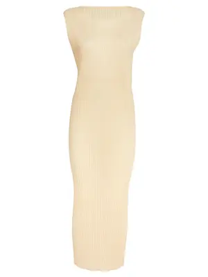 ISSEY MIYAKE Pleats Please Issey Miyake Pleated Peanuts Midi Dress
