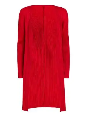 Issey Miyake Basics Long Cardigan - Red