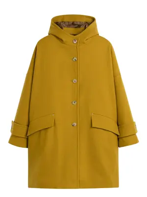 Mackintosh Humbie Hood Overcoat - Yellow