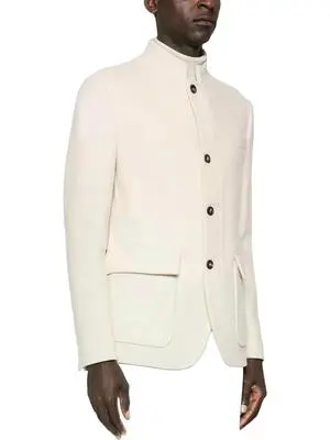 Eleventy Flannel Jacket - Neutrals