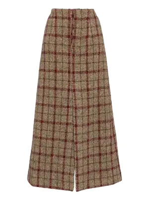 UMA WANG Gauche Skirt - Brown