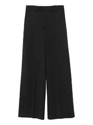 Officine Générale Rosa Pinstripe Trousers - Black