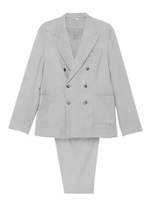 MANUEL RITZ Flannel Suit - Grey