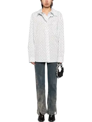 PUSHBUTTON All-over Graphic Print Shirt - Blue