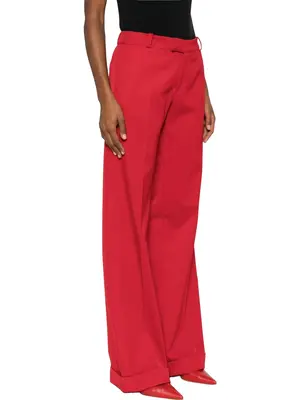 Amen Tailored Straight-leg Trousers - Red
