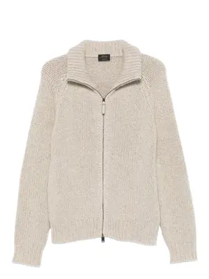 Brioni Cashmere Cardigan - Neutrals