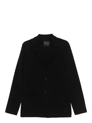 ROBERTO COLLINA Knitted Blazer - Black