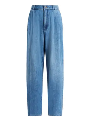 Michael Kors Pleated Denim Jeans - Blue