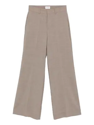 P.a.r.o.s.h Lille Wide-leg Trousers - Grey