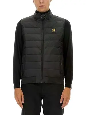 Belstaff Circuit Logo-detail Gilet - Black