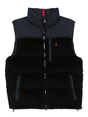 Polo Ralph Lauren Faux Shearling Gilet - Black
