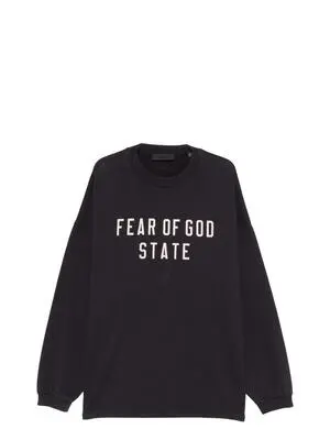 Fear Of God Logo-print Sweatshirt - Black