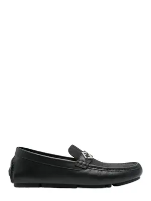 Fendi Ff Jacquard Loafers - Black