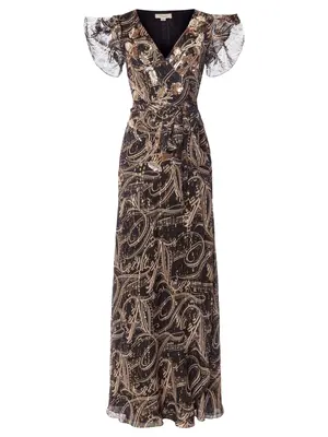 TEMPERLEY LONDON Silvana Maxi Dress - Black