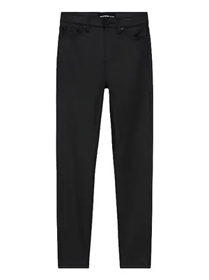 The Kooples High-rise Faux-leather Trousers - Bla01