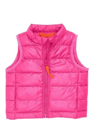 PRIMARY Baby Lightweight Puffer Vest - Fuchsia