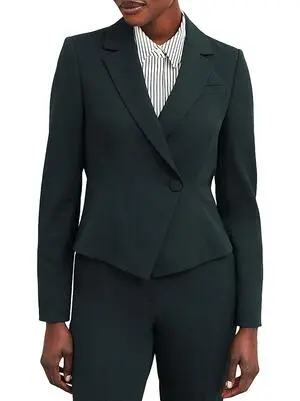 HOBBS LONDON Asymmetrical Blazer - Deep Pine