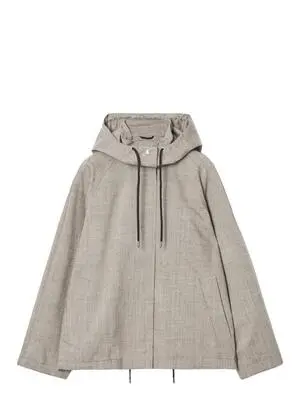 Cos Hooded Wool Utility Jacket - Gray