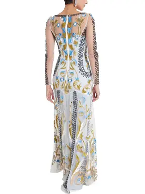 TEMPERLEY LONDON Alessia Maxi Dress - Blue