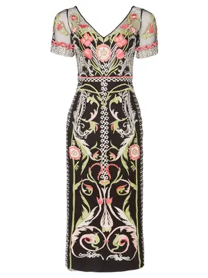 TEMPERLEY LONDON Alessia Midi Dress - Black